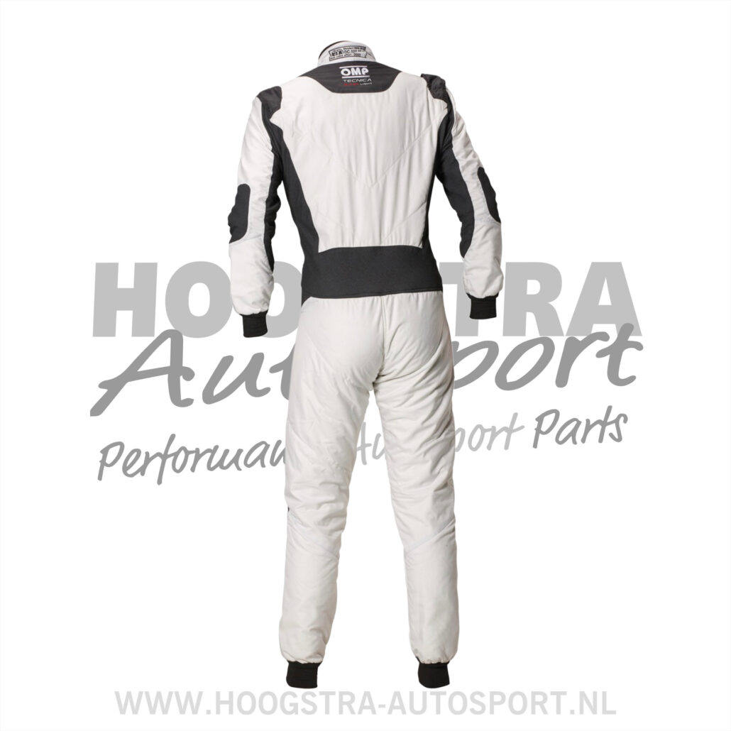 OMP TECNICA SUPER LIGHT OVERALL FIA WHITE/ANTHARCITE - Hoogstra Autosport
